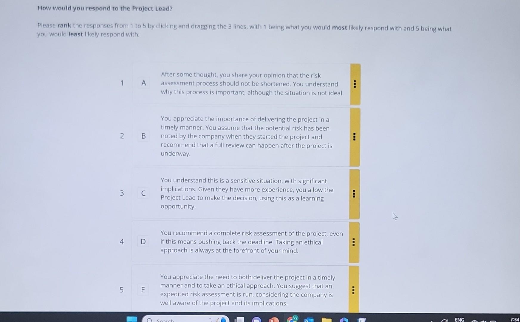 Solved How would you respond to the Project Lead? Please | Chegg.com