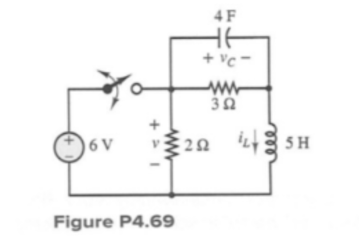4.69 ﻿Assume the switch in the circuit in Figure | Chegg.com