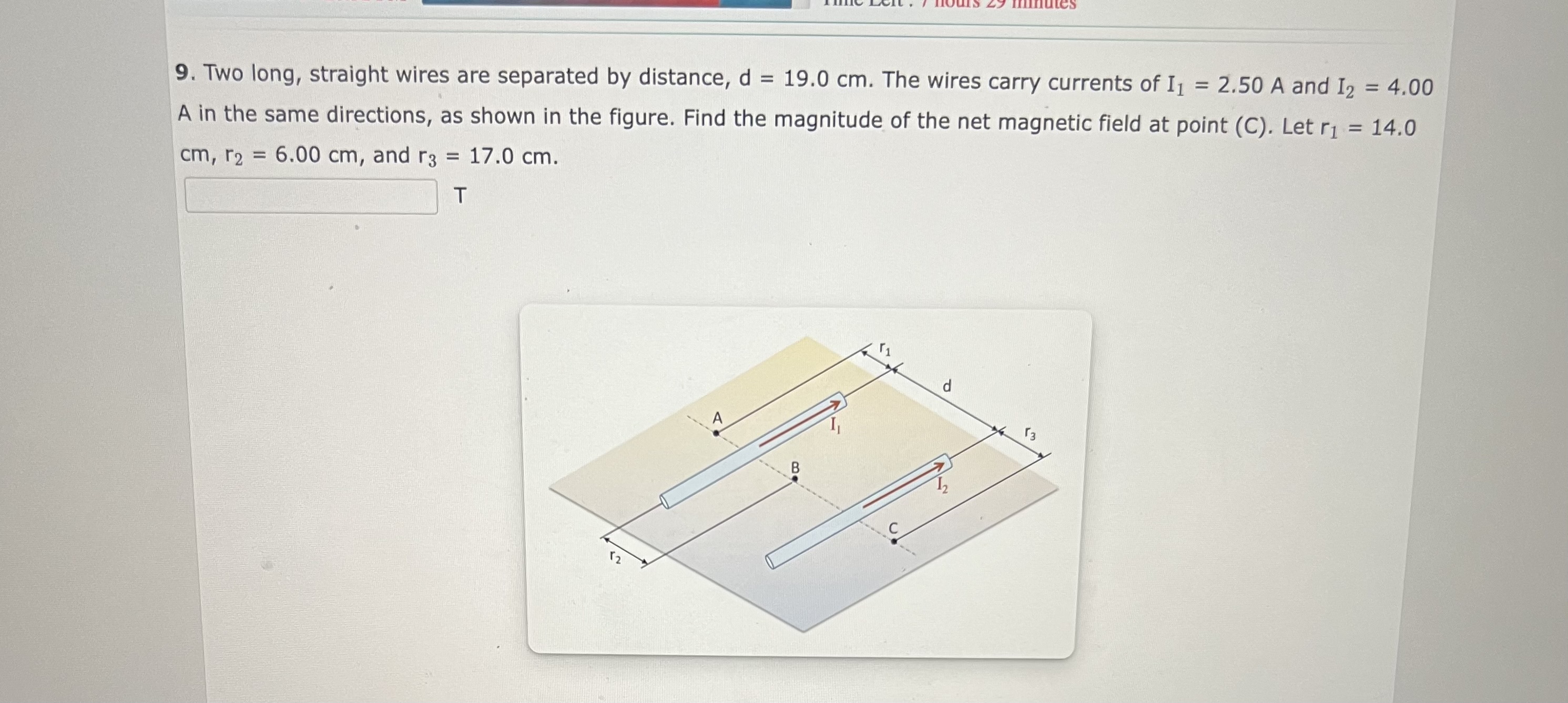 Solved Two long, straight wires are separated by distance, | Chegg.com