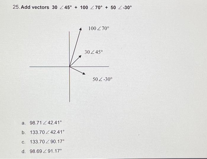 Solved Add vectors in picture. Please show step by step as | Chegg.com