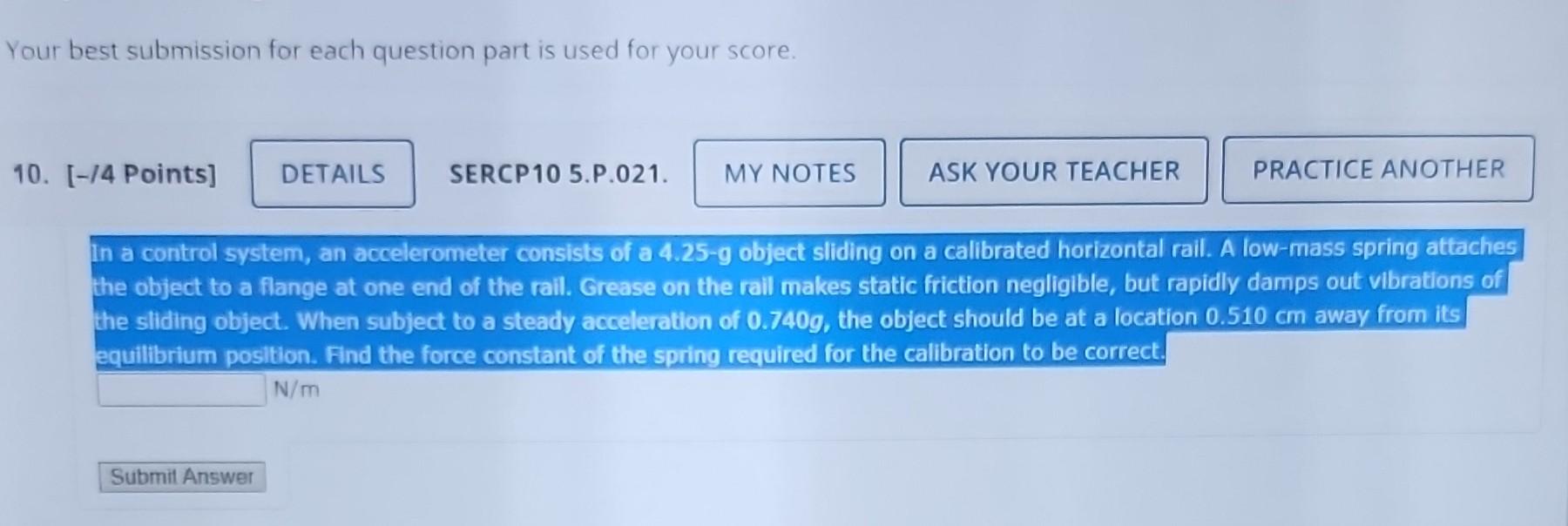 Solved In a control system, an accelerometer consists of a | Chegg.com
