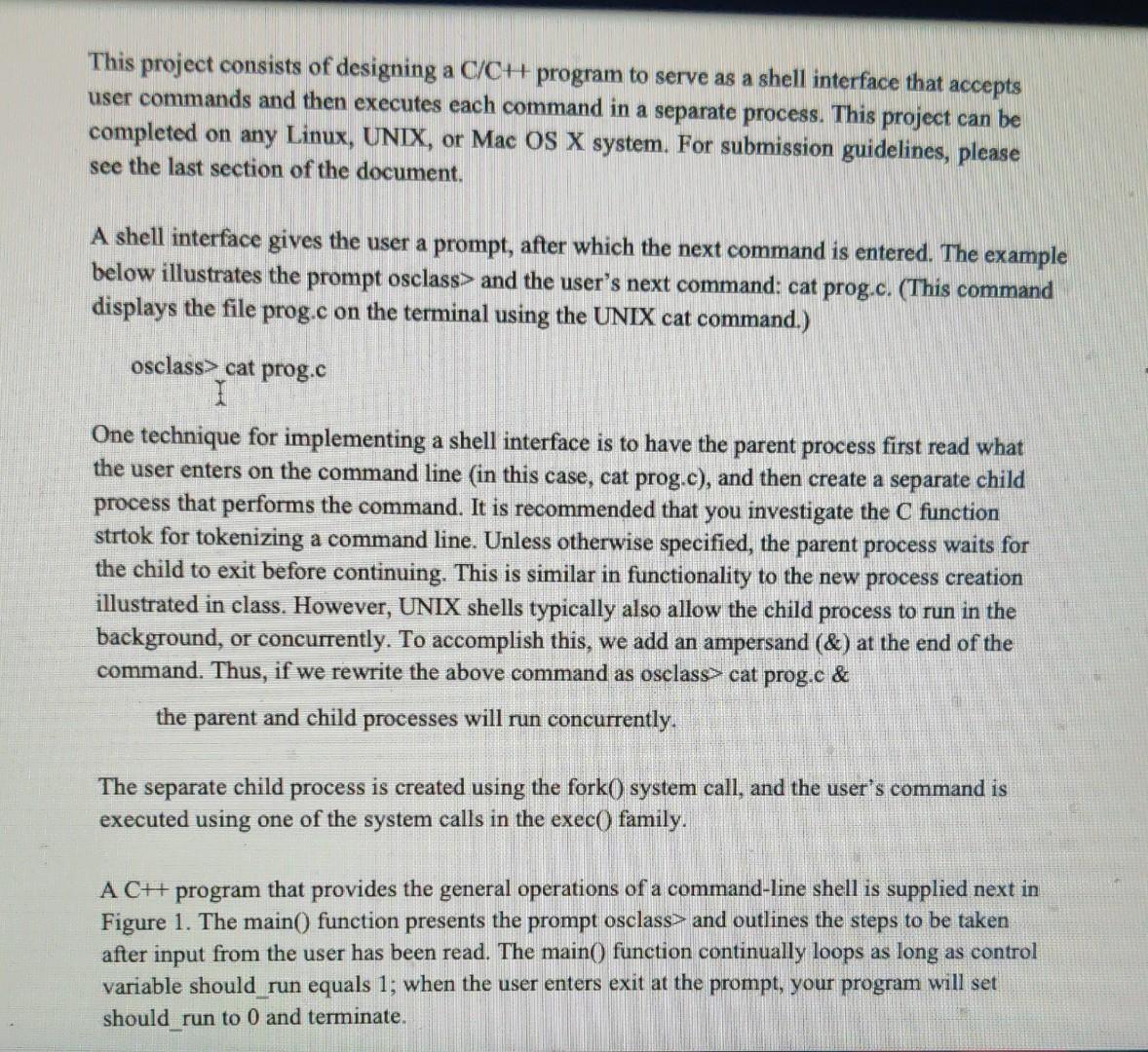 This project consists of designing a C/C++ program to | Chegg.com