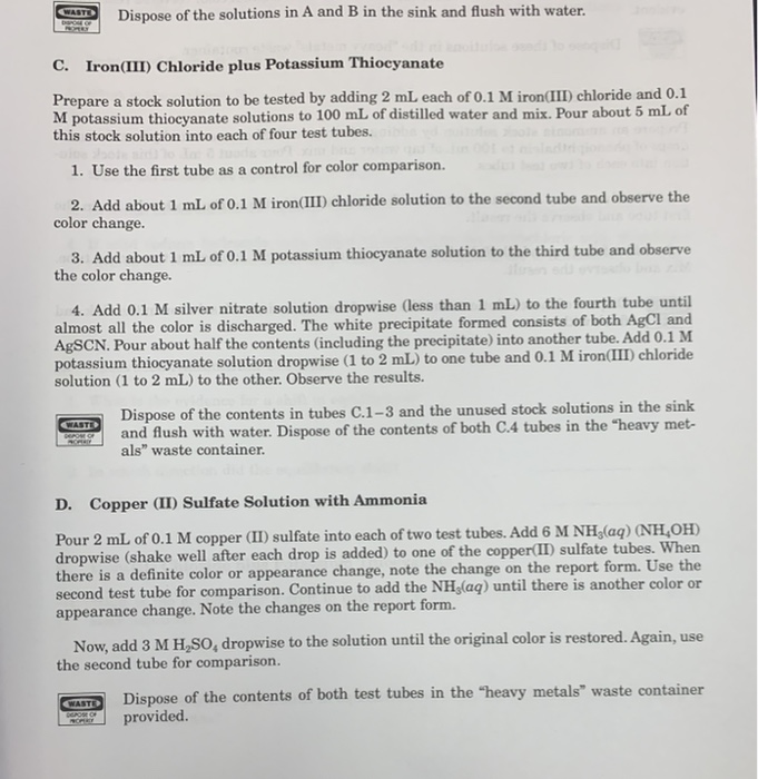 Solved REPORT FOR EXPERIMENT 24 (continued) NAME 3. (a) What | Chegg.com