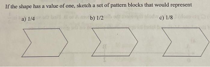 Solved Use two red trapezoids and one blue rhombus to | Chegg.com