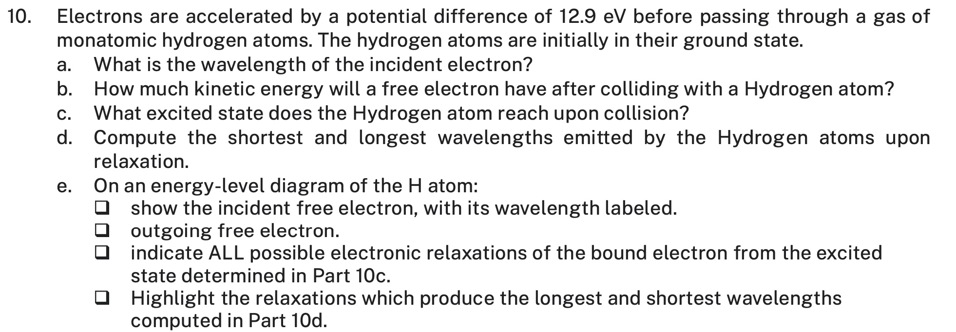 Solved Electrons are accelerated by a potential difference | Chegg.com