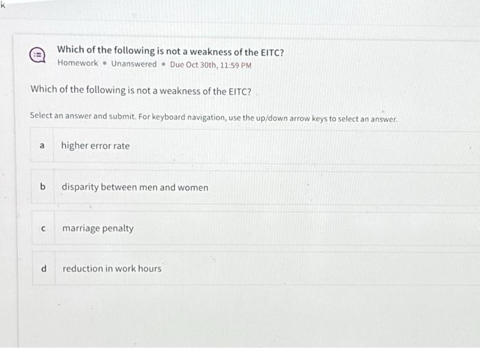 Solved k Which of the following is not a weakness of the | Chegg.com