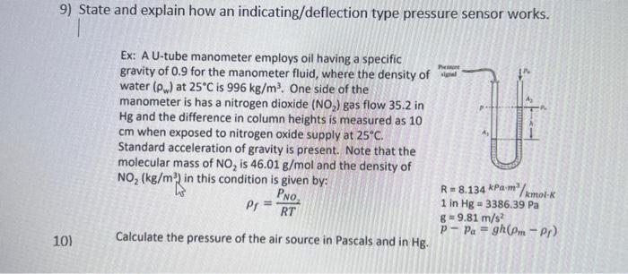 Solved 9) State and explain how an indicating/deflection | Chegg.com