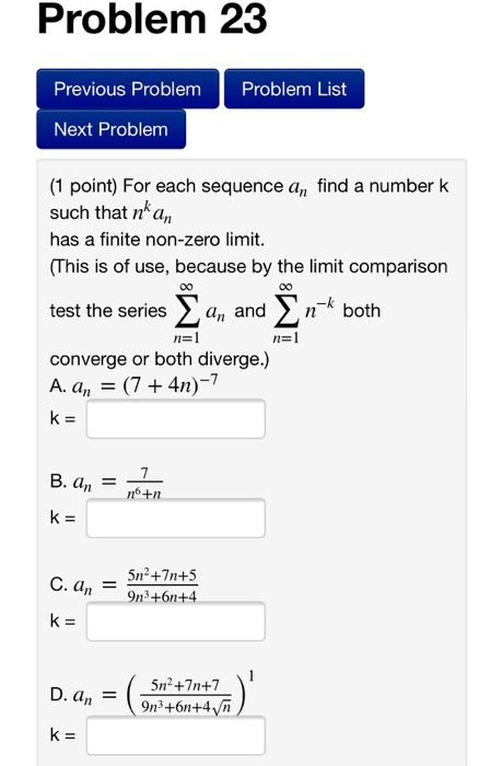 Solved Problem 23 Previous Problem Problem List Next Problem | Chegg.com