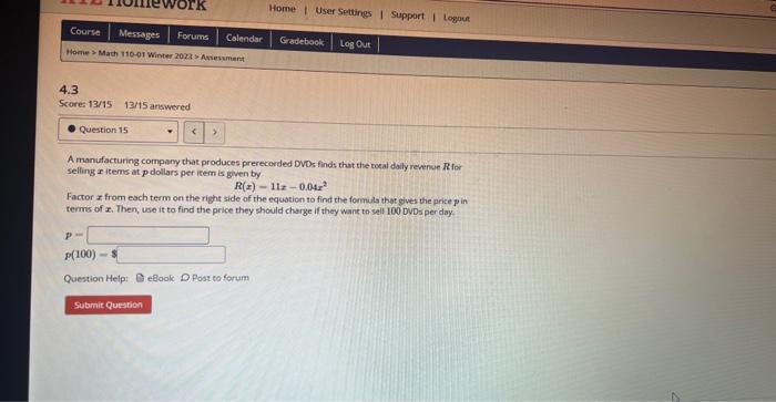 Solved The Greatest Common Factor Of The Binomial 2x 6 Is 2