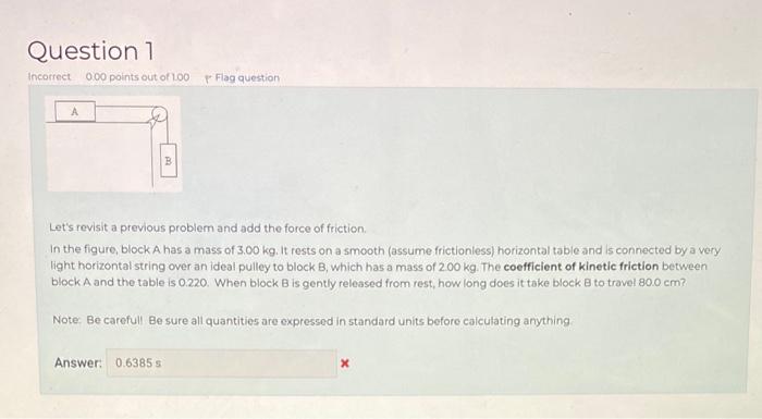 Solved Let's revisit a previous problem and add the force of | Chegg.com