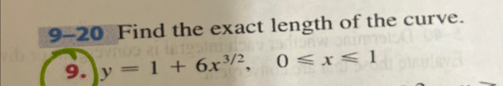 Solved 9-20 ﻿Find the exact length of the | Chegg.com