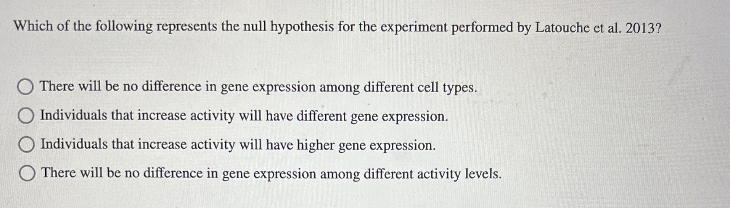 Solved Which of the following represents the null hypothesis | Chegg.com