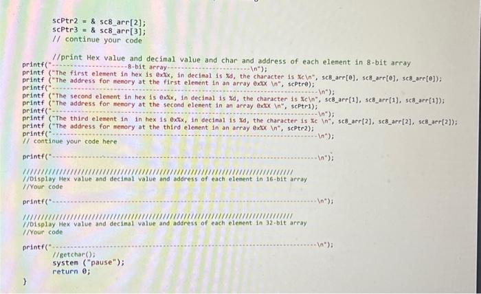 Solved In you lab report, fill the table of data tvpe. | Chegg.com