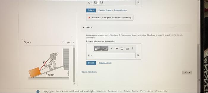 Solved X Incorrect; Try Again; 5 attempts remaining Part D | Chegg.com