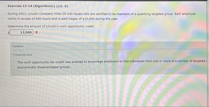 Solved Exercise 13-14 (Algorithmic) (LO. 3) During 2021, | Chegg.com Solved Exercise 13-14 (Algorithmic) (LO. 3) During 2021, | Chegg.com