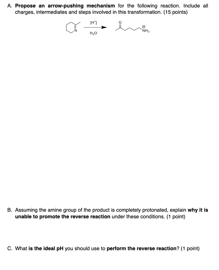 Solved A. ﻿Propose an arrow-pushing mechanism for the | Chegg.com