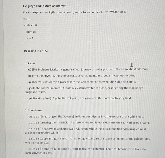 Solved course: computing theoryquestion: Provide the | Chegg.com