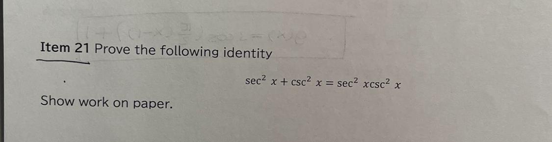 Solved Item 21 ﻿Prove the following | Chegg.com