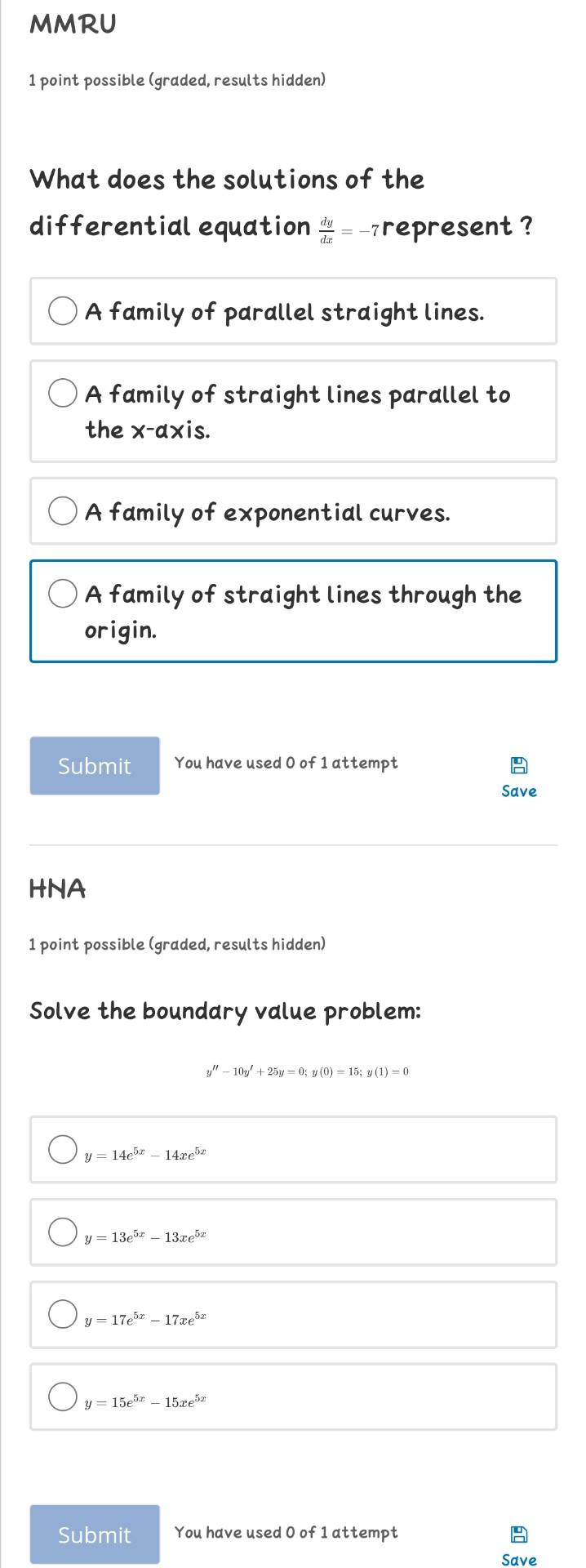 Solved MMRU 1 point possible (graded, results hidden) The | Chegg.com