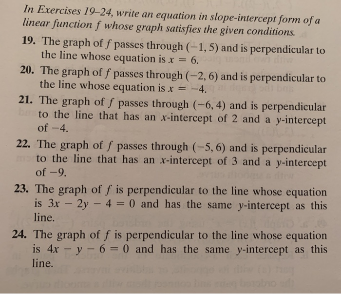 Solved In Exercises 9-12, use the given conditions to write | Chegg.com