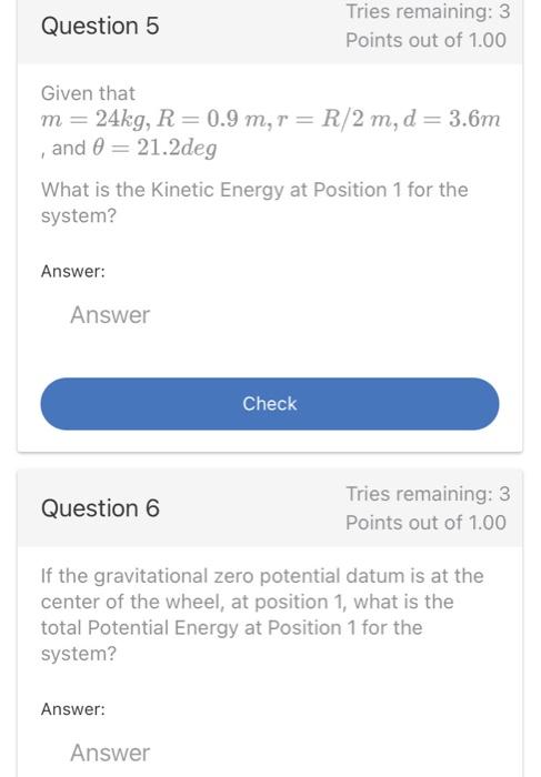 Solved Problem (C) Given: The compound wheel shown below | Chegg.com