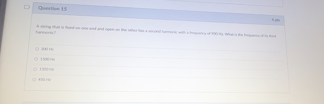 Solved Question 15A string that is fixed on one end and open | Chegg.com