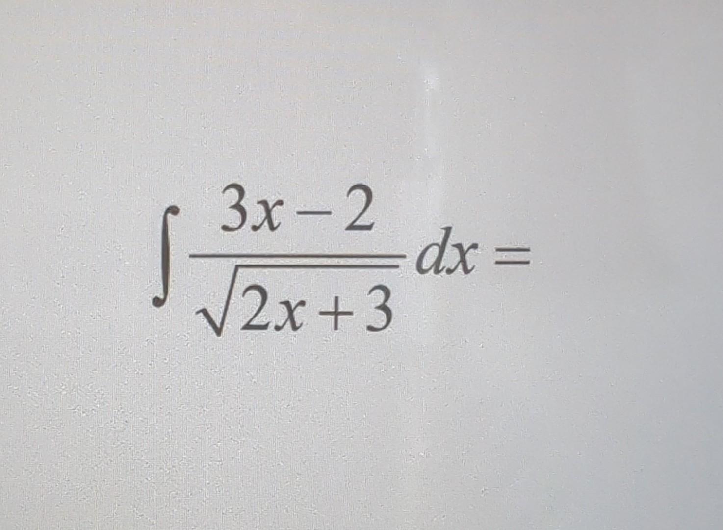 Solved Using LINEAR SUBSTITUTION find the indefinite | Chegg.com