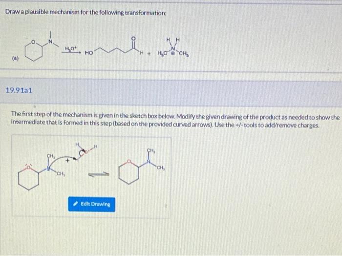 Solved Draw a plausible mechanism for the following | Chegg.com