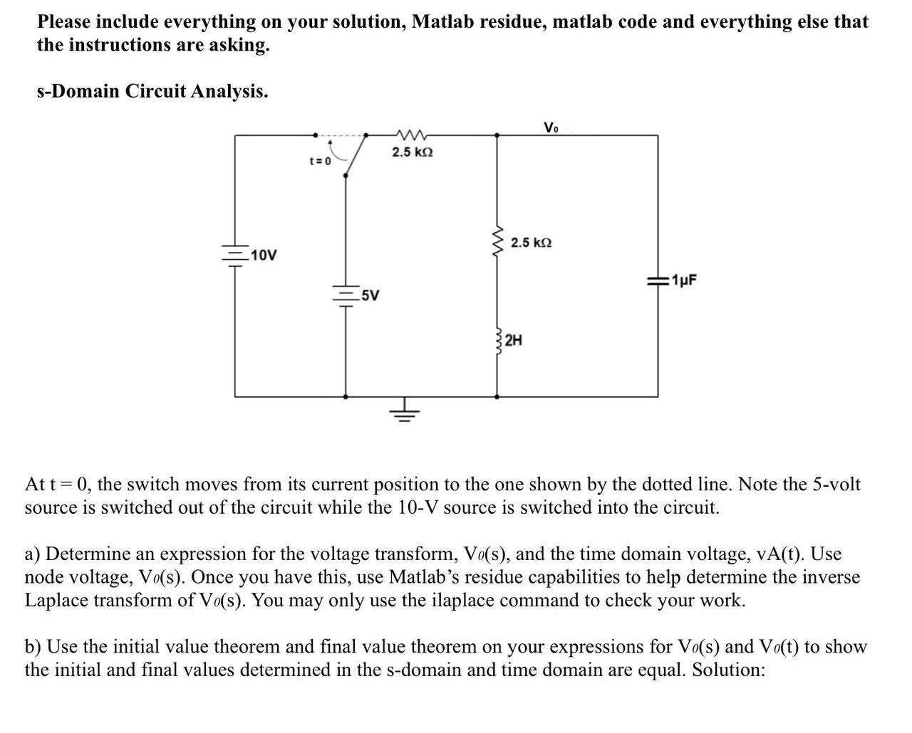 Solved Please Include Everything On Your Solution Matlab