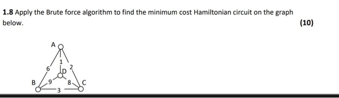 Solved 1.9 Does a Hamiltonian path or circuit exist on the | Chegg.com