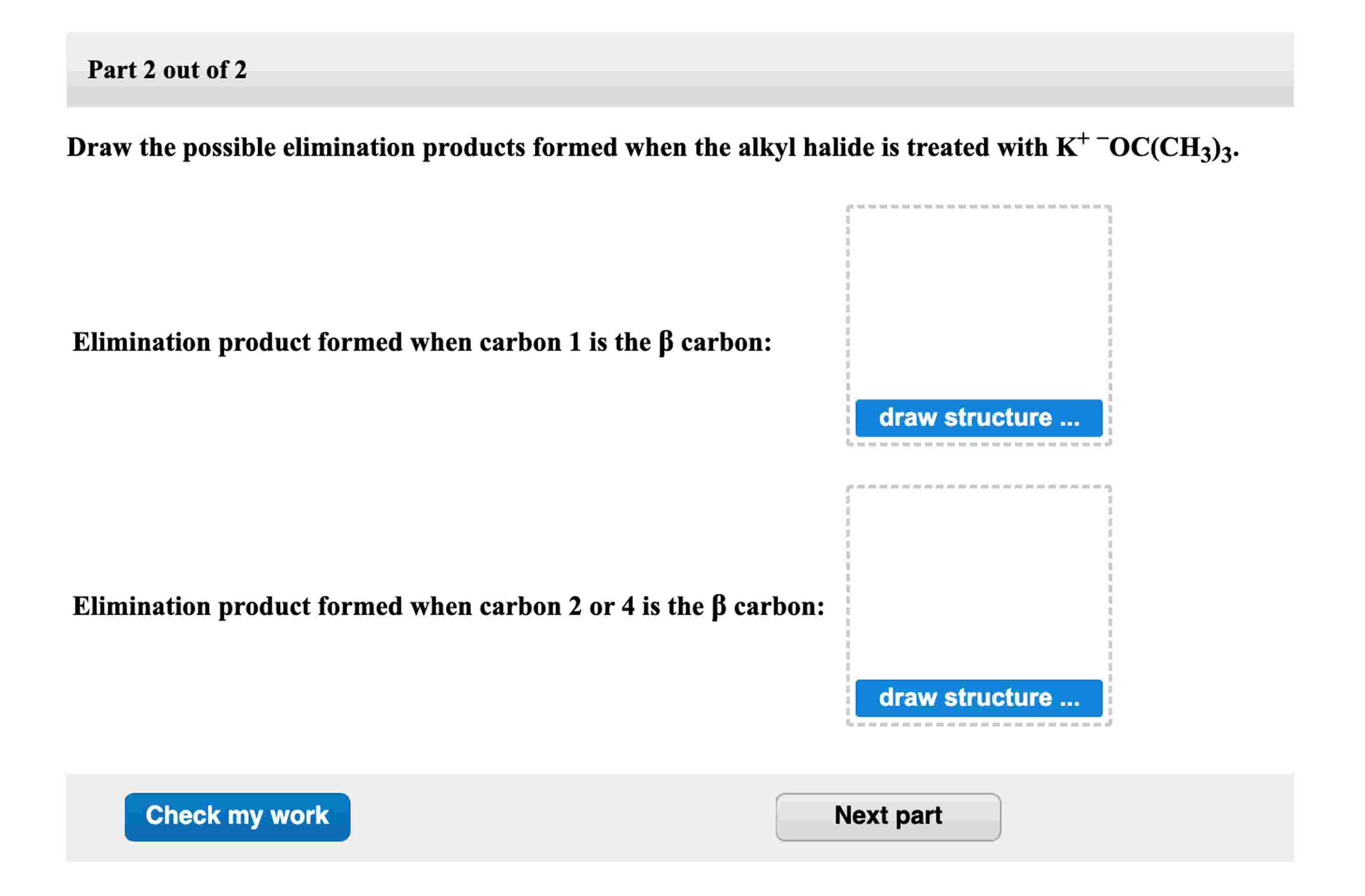 Solved Part 2 ﻿out of 2Draw the possible elimination | Chegg.com