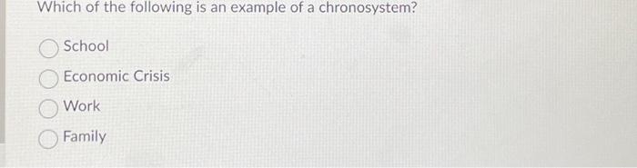 Solved Which of the following is an example of a | Chegg.com