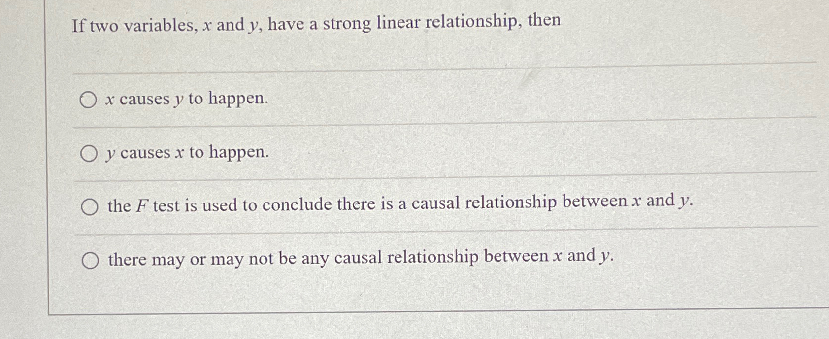 Solved If two variables, x ﻿and y, ﻿have a strong linear | Chegg.com