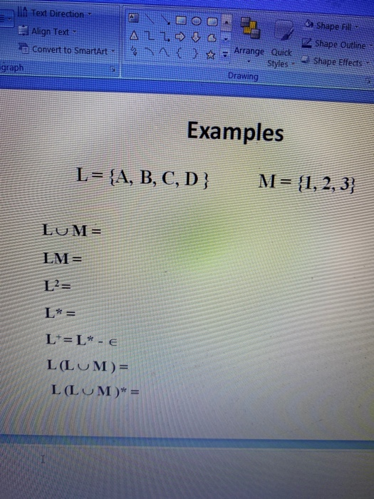Solved A Text Direction Align Text Convert to SmartArt graph | Chegg.com