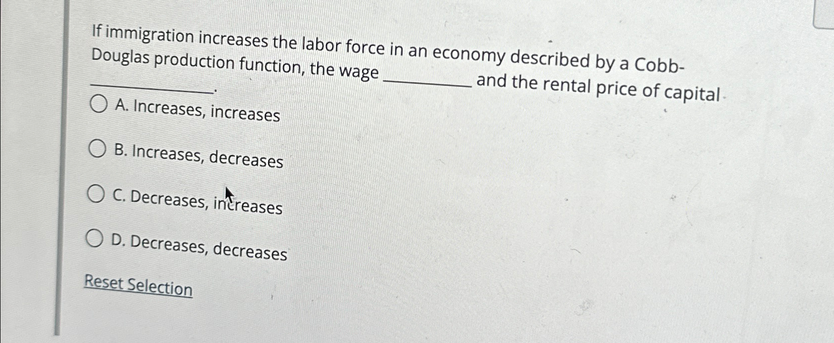 Solved If immigration increases the labor force in an | Chegg.com