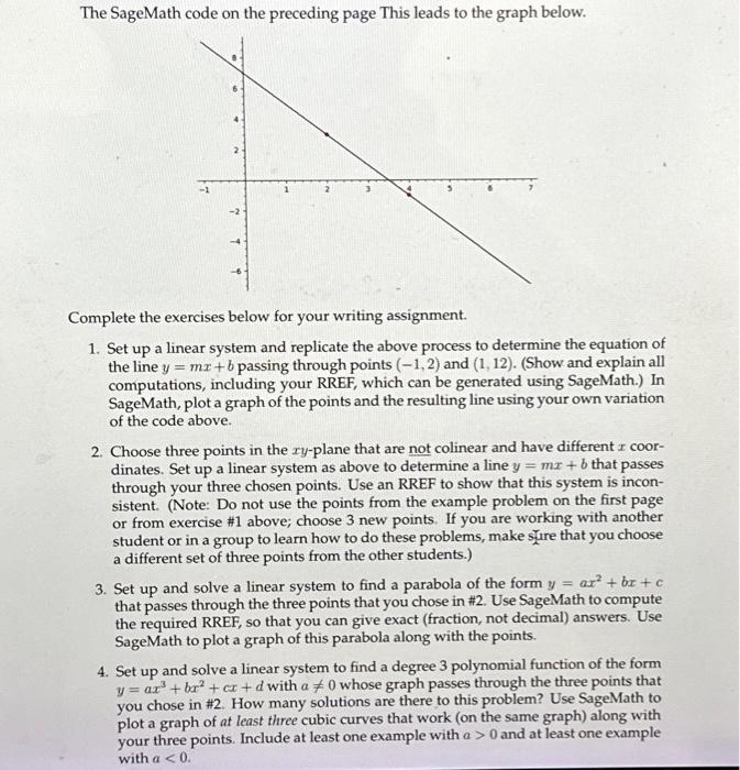 Solved The SageMath code on the preceding page This leads to | Chegg.com