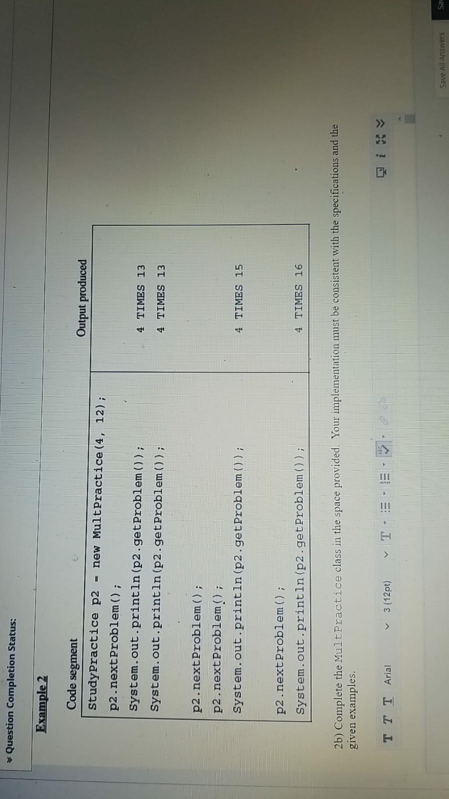 Solved 2a) 2a) Write a Study Practice interface. The | Chegg.com