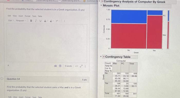 Solved - Contingency Analysis of Computer By Greek - Mosaic | Chegg.com