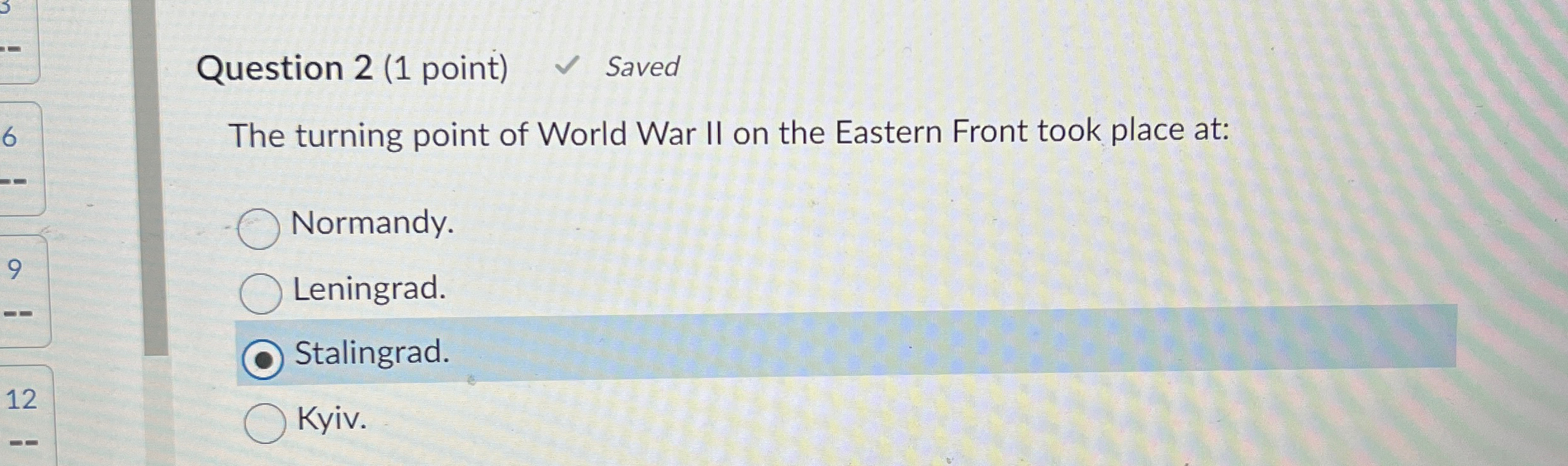 Solved Question 2 (1 point) SavedThe turning point of | Chegg.com Solved Question 2 (1 point) SavedThe turning point of | Chegg.com