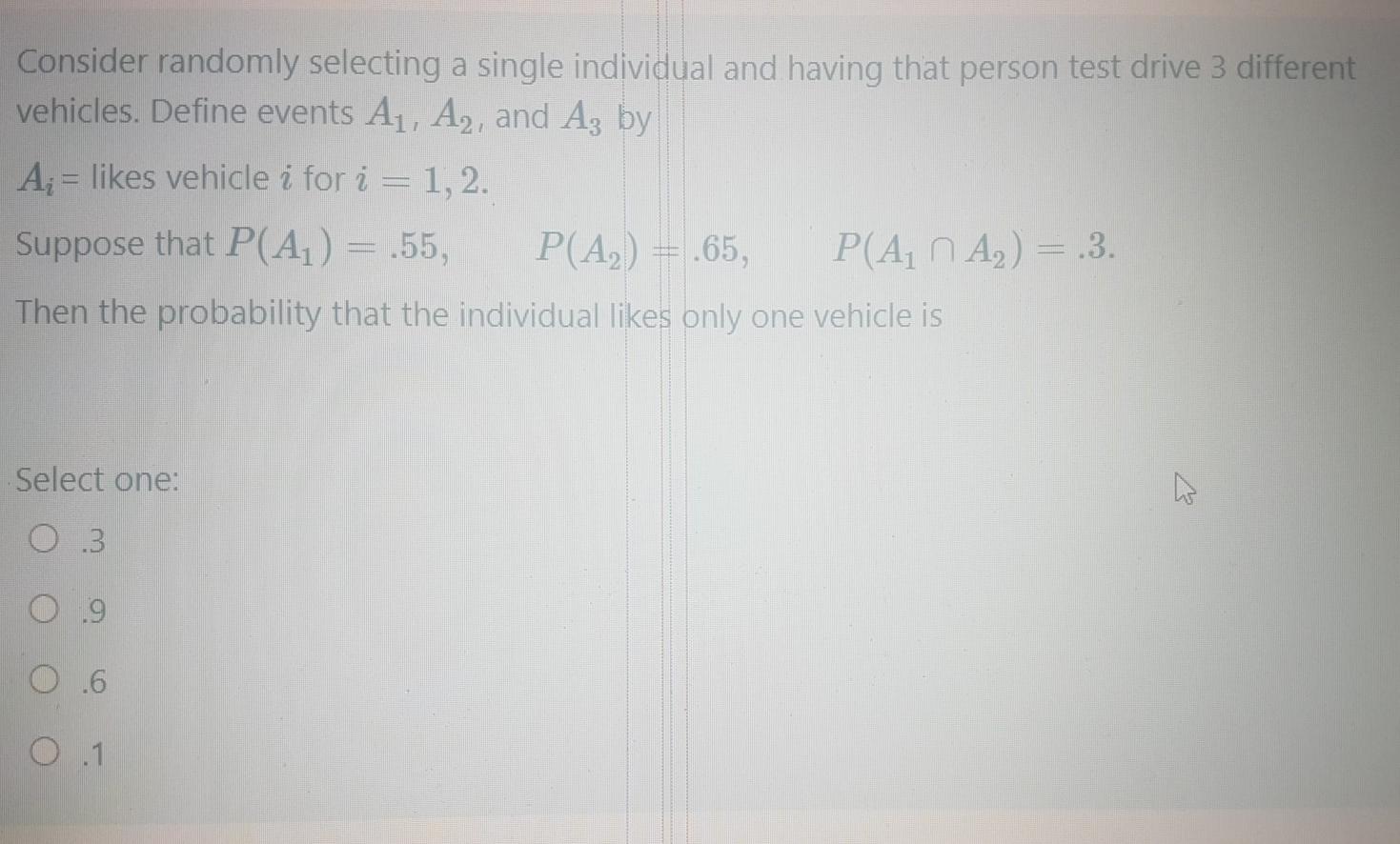 Solved Consider randomly selecting a single individual and | Chegg.com