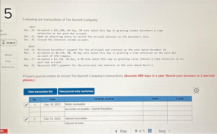 Solved 5 0 points 01:59:13 eBook Print References Mc Graw | Chegg.com