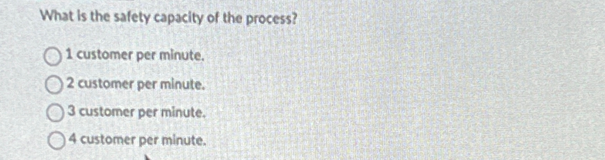 Solved What is the safety capacity of the process?1 | Chegg.com