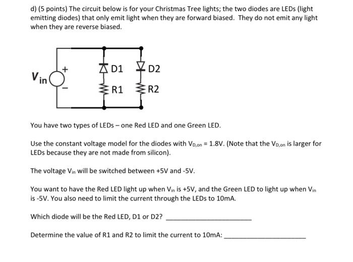 Solved Consider the circuit below. Use the constant voltage | Chegg.com