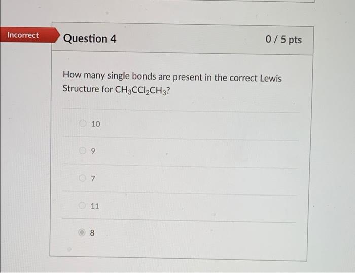 Solved how many single bonds are present in the Lewis | Chegg.com
