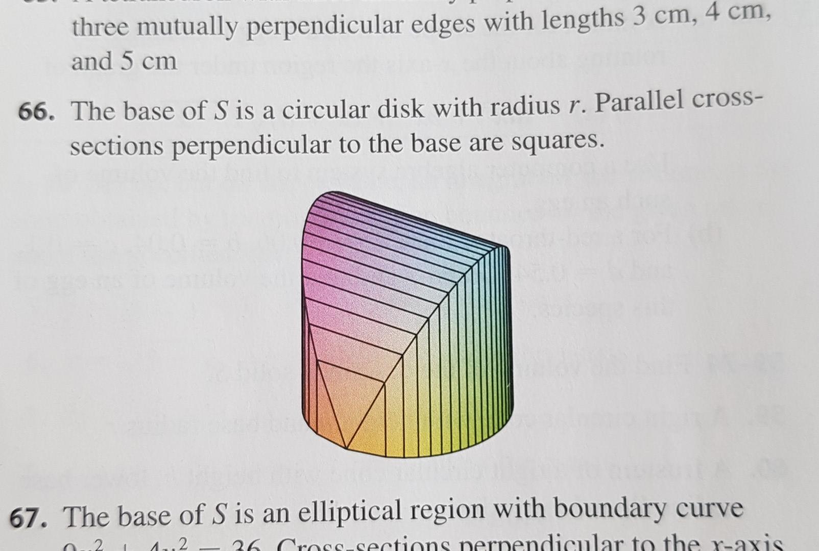 Solved three mutually perpendicular edges with lengths 3 cm, | Chegg.com