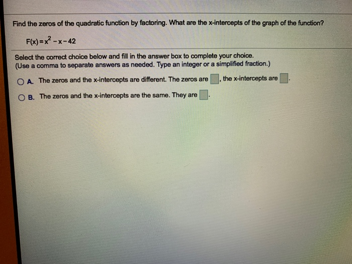 Solved Find the zeros of the quadratic function by | Chegg.com