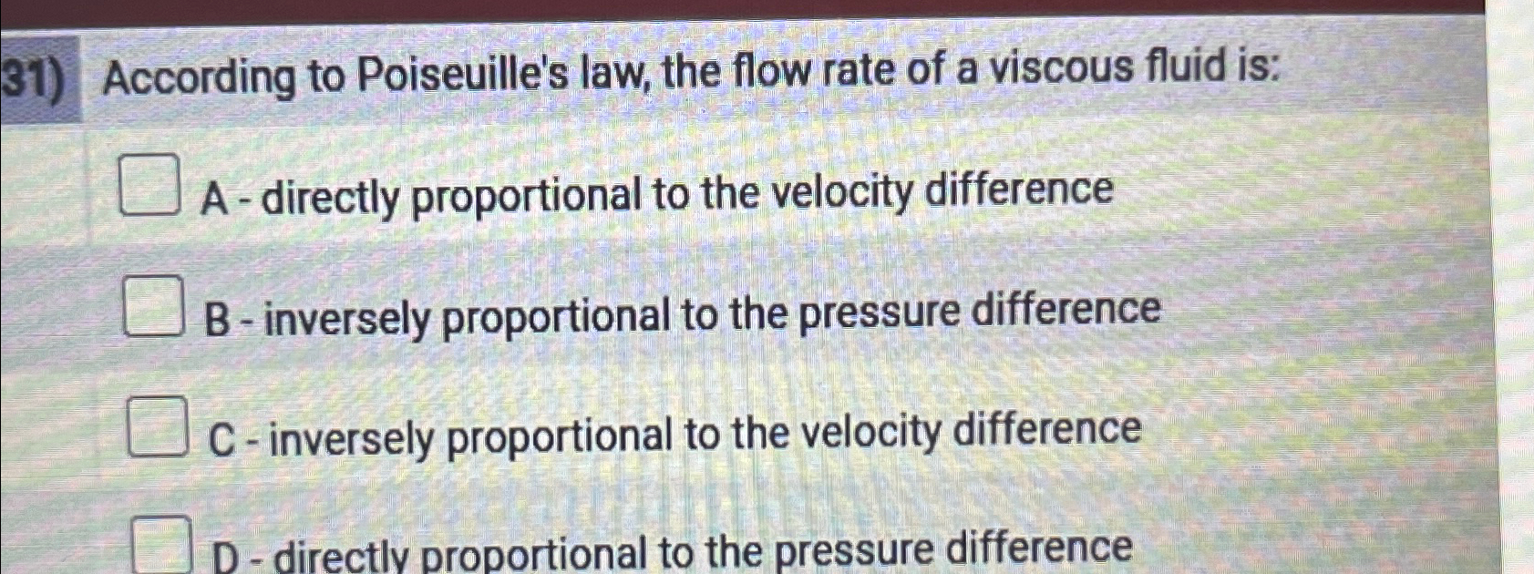 Solved According to Poiseuille's law, the flow rate of a | Chegg.com