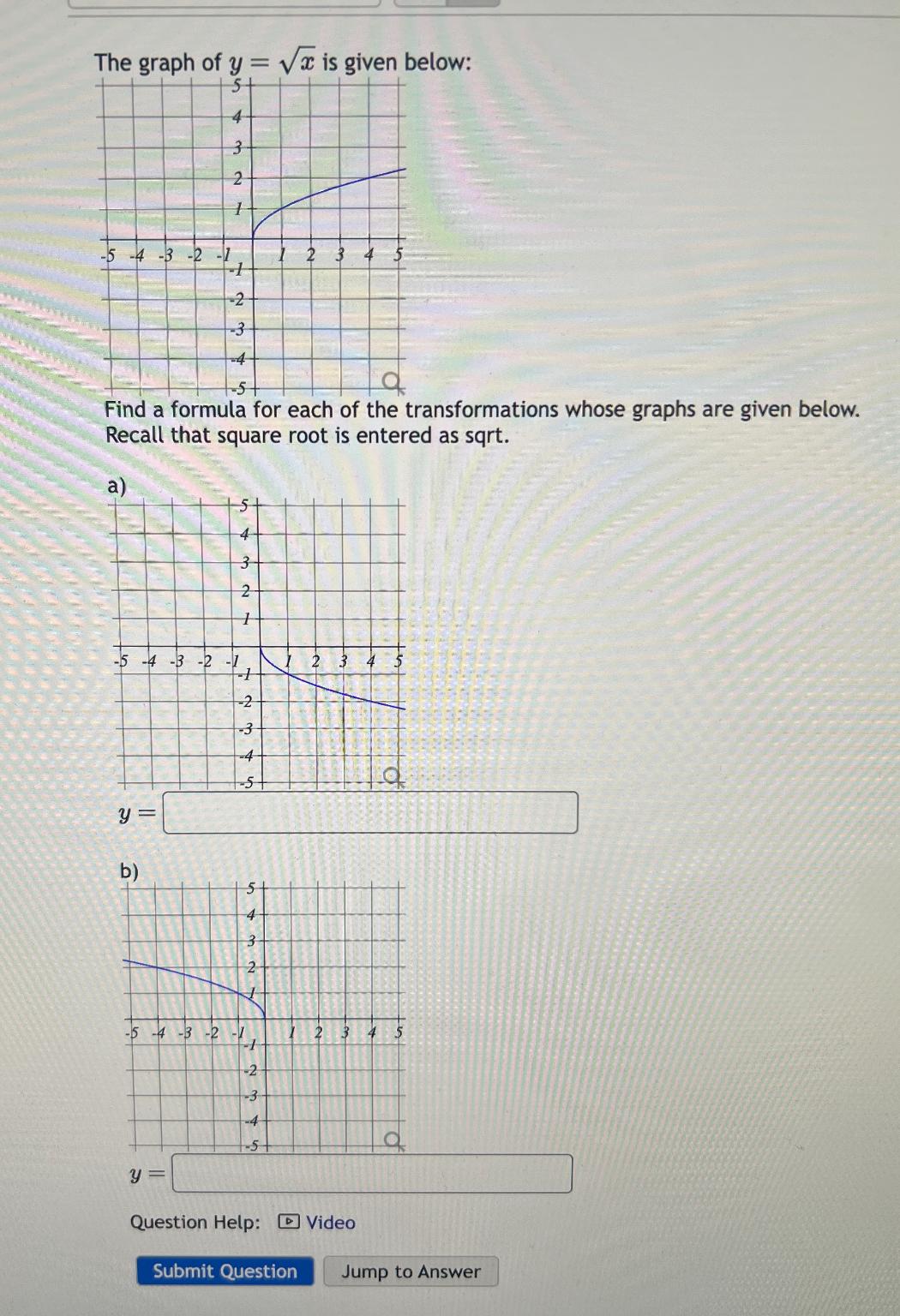 Solved Find a formula for each of the transformations whose | Chegg.com