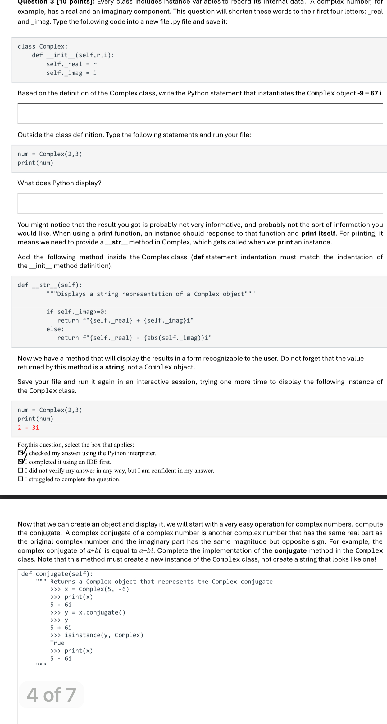 Solved Question 3 [10 ﻿points]: Every class includes | Chegg.com
