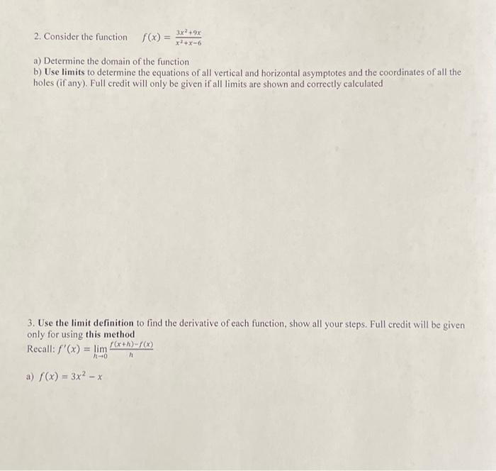 Solved 1. Evaluate each of the following limits if they | Chegg.com